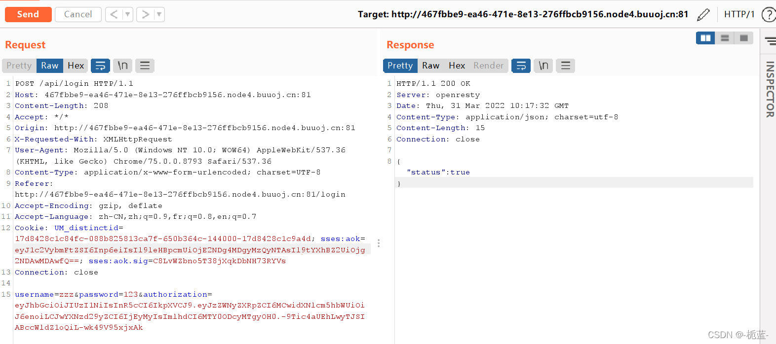 [HFCTF2020]EasyLogin JWT认证-CSDN博客