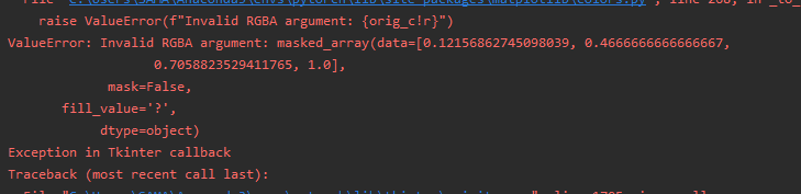 raise ValueError(f“Invalid RGBA argument: {orig_c!r}“)_raise valueerror(f"{c!r} is not a valid ...