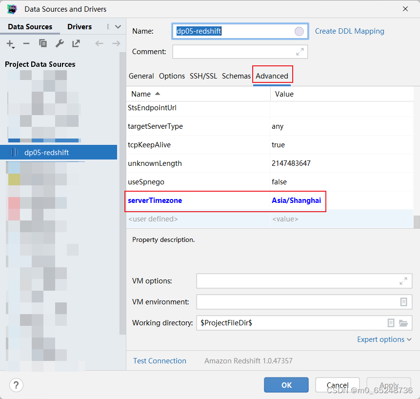 Datagrip连接AWS Redshift_datagrid访问aws服务器-CSDN博客