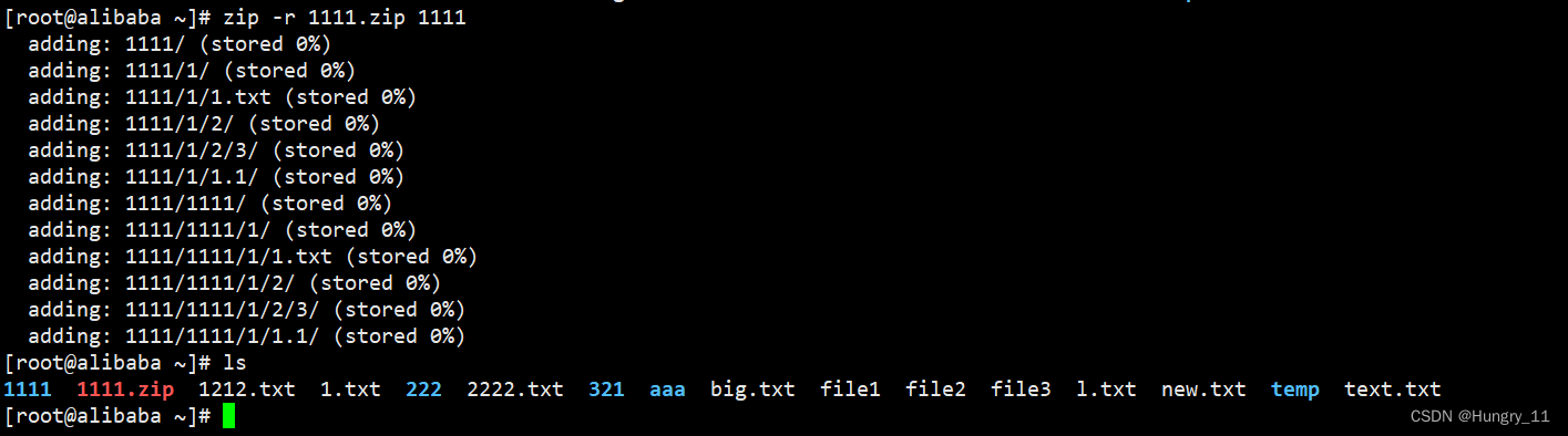 Linux（CentOS7）打包和压缩（zip与tar命令）_centos7 zip-CSDN博客