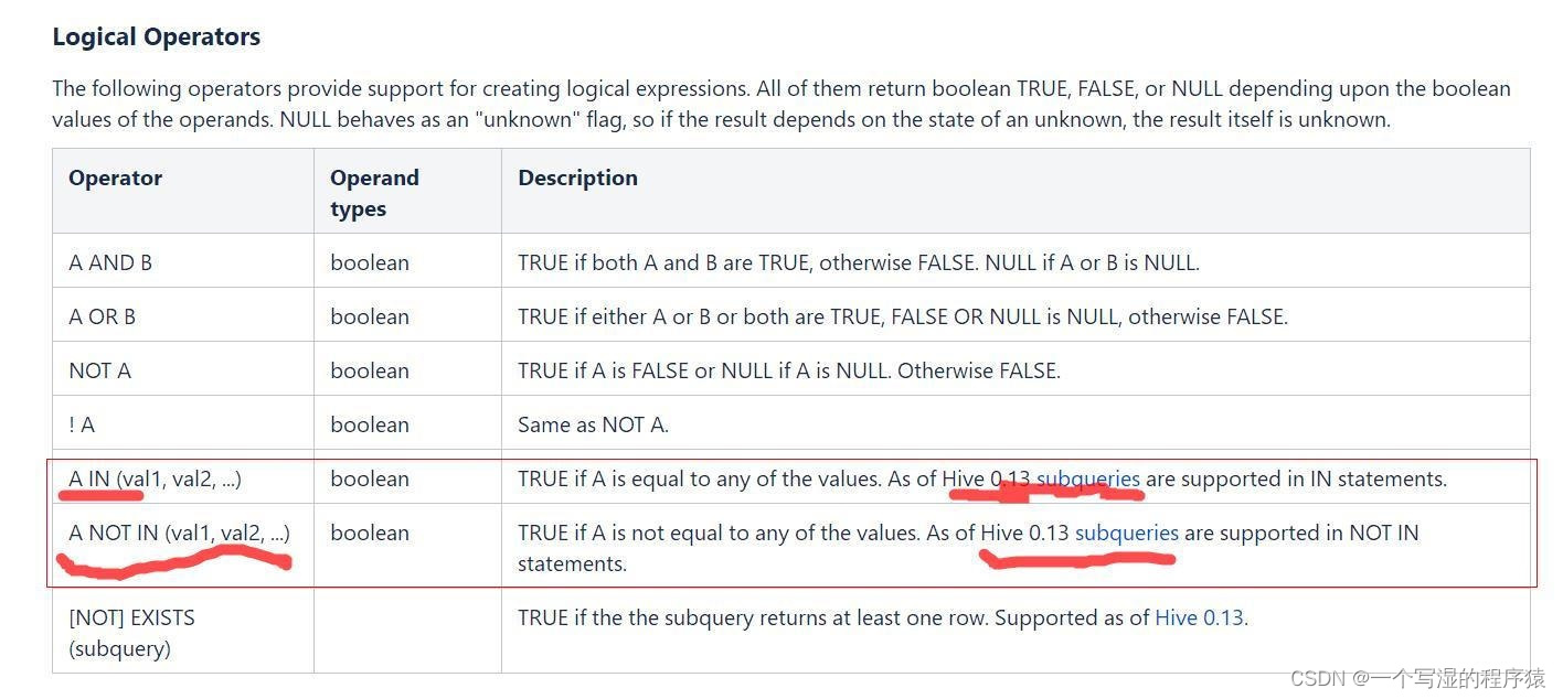 【Hive】left semi join（exists、in）和 left join 区别-CSDN博客