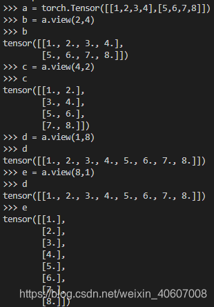 torch中的torch.view() torch.permute()和 torch.transpose()以及numpy中的numpy.random.permutation()-CSDN博客