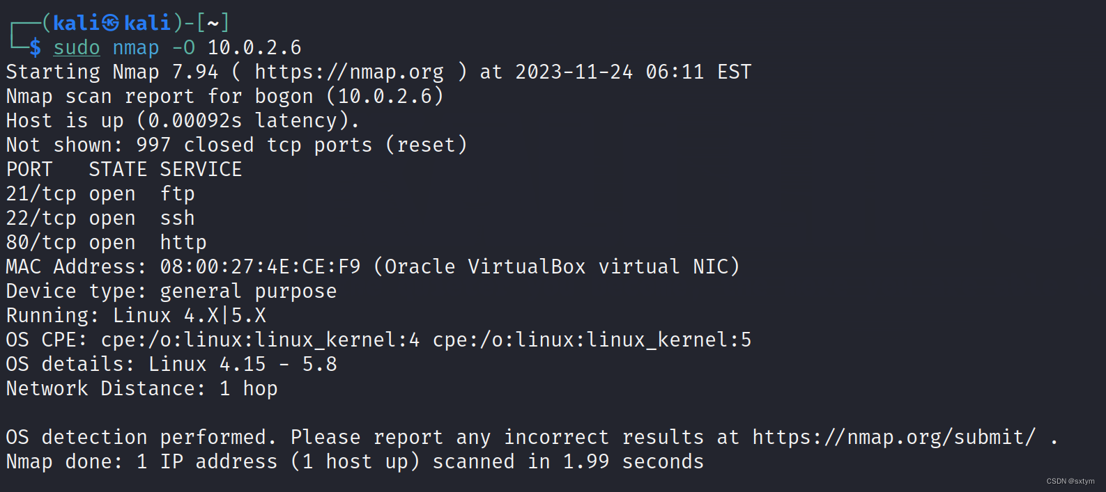 使用nmap常用扫描命令_nmap -a -p-CSDN博客