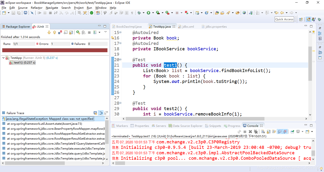spring_“java.lang.IllegalStateException: Mapped class was not specified“-CSDN博客