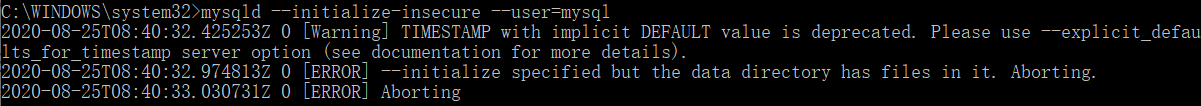 MySQL安装过程中遇到的问题及解决办法_mysqld: could not create or access the registry ke-CSDN博客