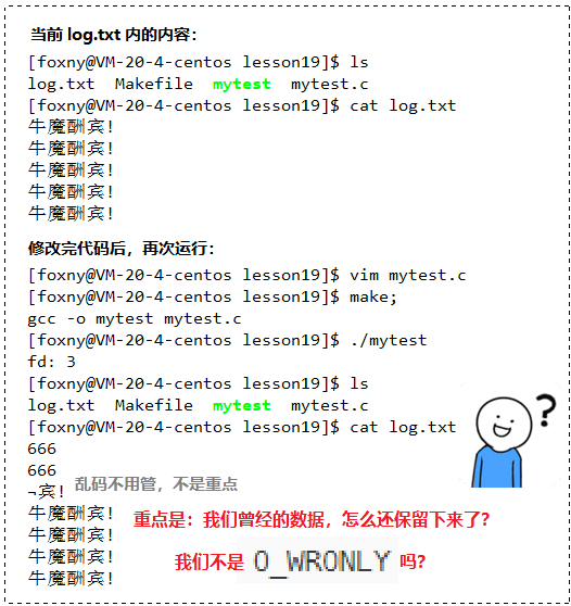 【看表情包学linux】初识文件描述符 虚拟文件系统 Vfs 初探 系统传递标记位 Otrunc Oappendlinux 虚拟文件系统标识 Csdn博客