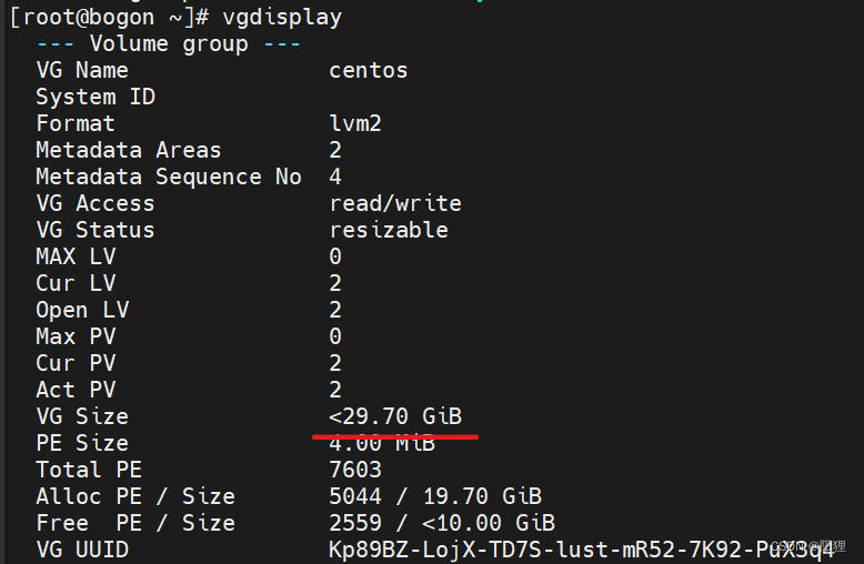 Linux_centos系统使用lvm根分区扩容【图文详解】_centos根分区扩容-CSDN博客