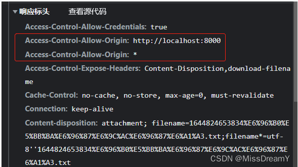 The ‘Access-Control-Allow-Origin‘ header contains multiple values ‘localhost, *‘, but only one ...