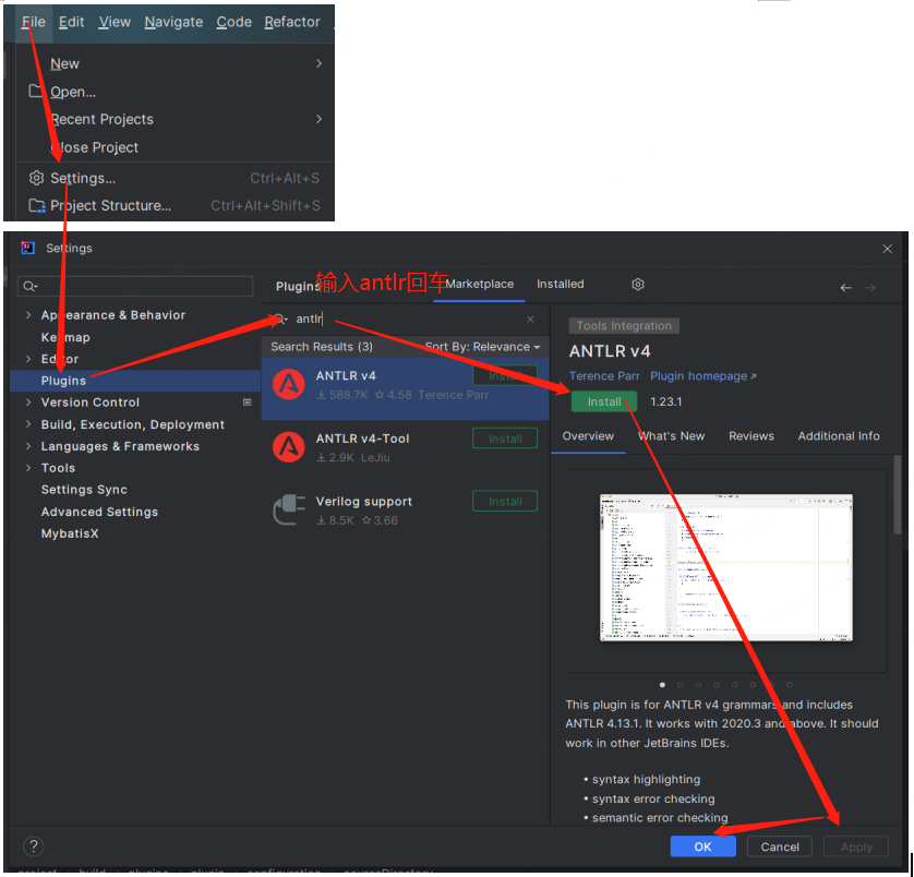 血缘分析工具（一）之idea中使用antrl4插件和g4文件_idea antlr插件-CSDN博客