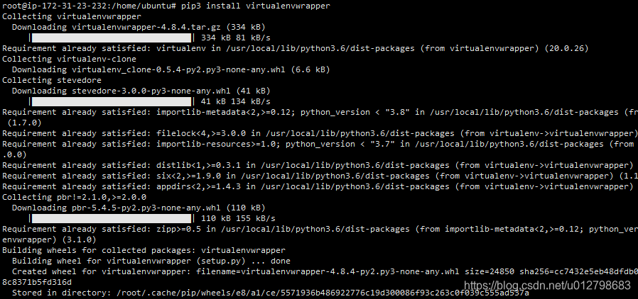 Ubuntu 18.04下安装设置Python 虚拟环境virtualenv 以及virtualenvwrapper_mkdir vritualenvs-CSDN博客