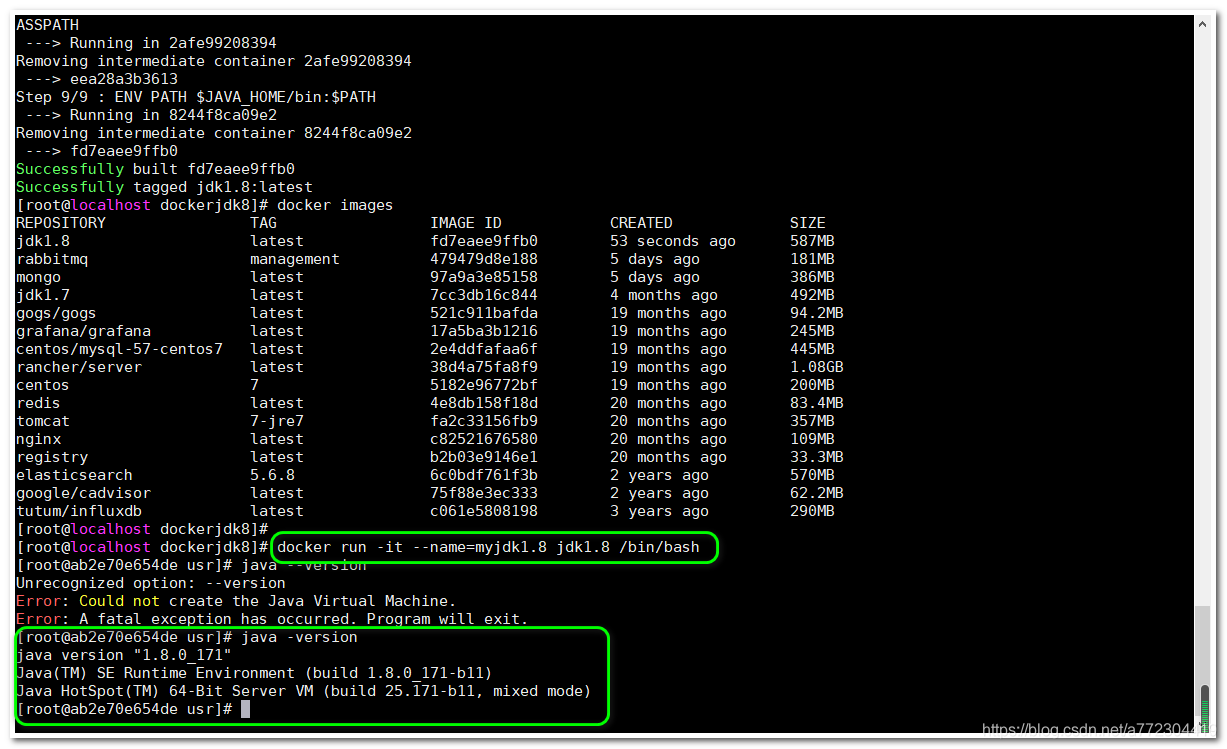 Docker创建Dockerfile脚本构建jdk1.8镜像并启动容器示例_dockerfile指定宿主机jdk-CSDN博客