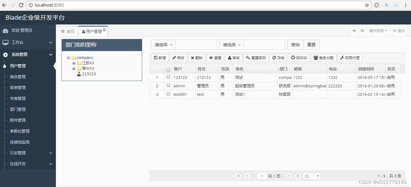 基于Spring+SpringMVC+Beetl+Beetlsql+Shiro的权限管理框架_springmvc beetl 后台管理-CSDN博客