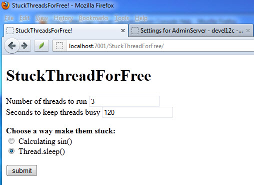 WebLogic Stuck Threads: Creating, Understanding and Dealing with them_creating threads while ...