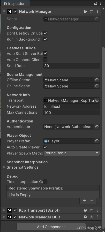 学习使用Unity3D中Network Manager组件_unity networkmanager-CSDN博客