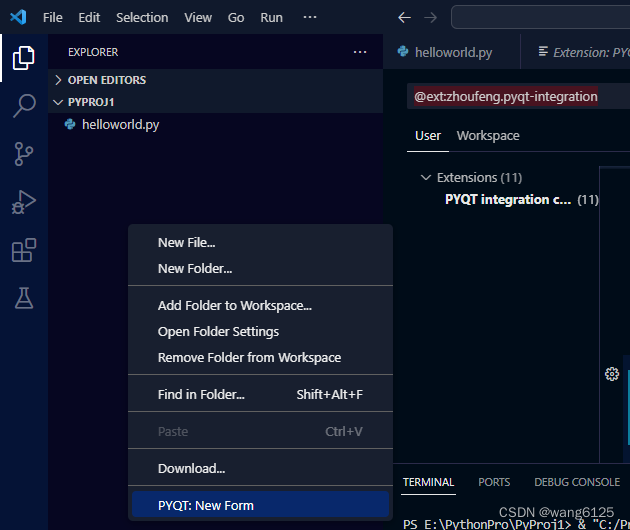vscode配置pyqt5-CSDN博客