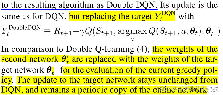 Deep Reinforcement Learning with Double Q-learning（double DQN）-CSDN博客