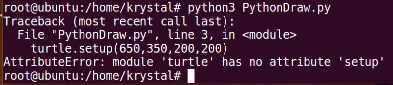 Python3安装turtle模块遇到的问题AttributeError:module 'turtle' has no attribute 'setup'_attributeerror ...