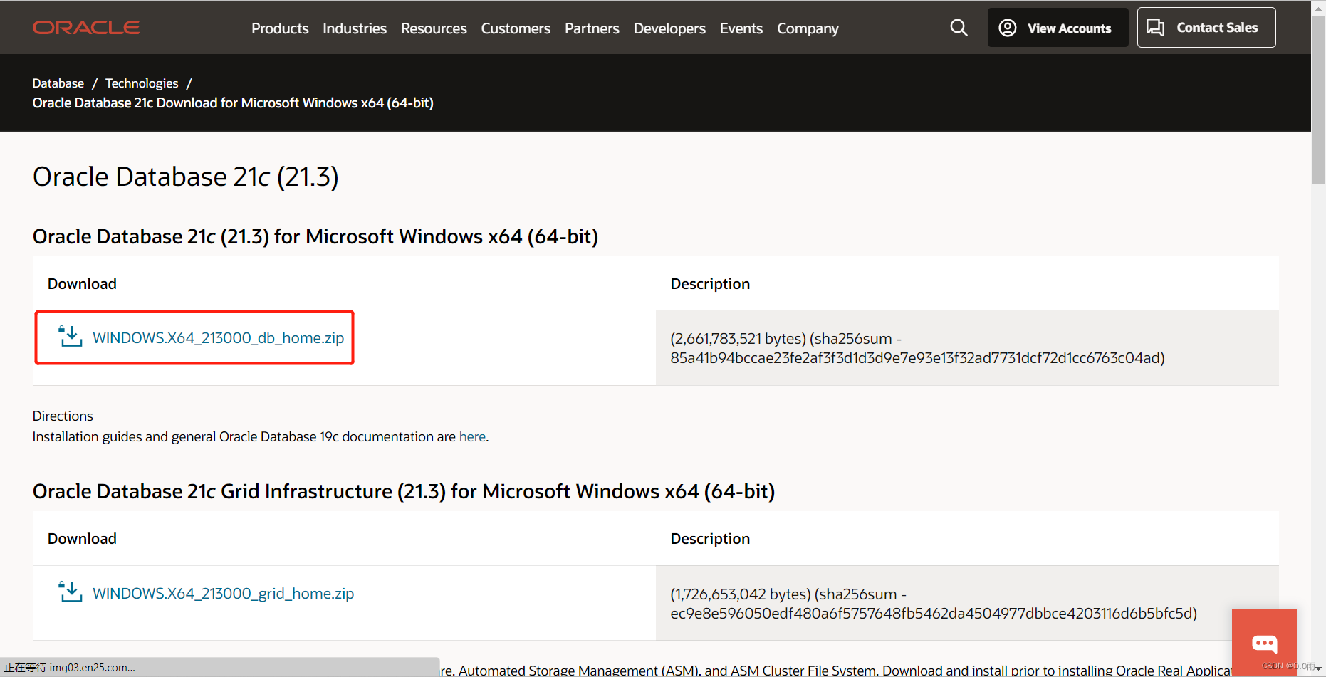Windows安装Oracle 21c_oracle21c安装教程-CSDN博客