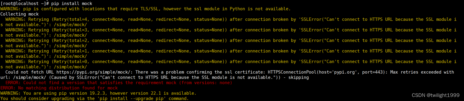 python使用pip install时报错：Could not fetch URL_python cound not fetch url-CSDN博客