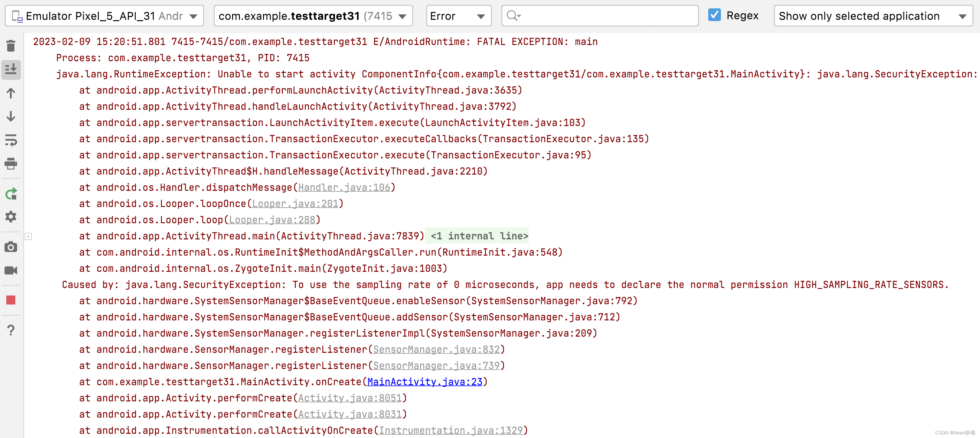 Android12（target31）对传感器采样率限制_android target 31适配-CSDN博客
