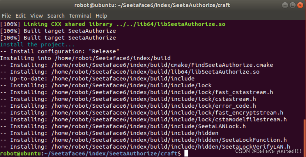 Ubuntu18.04配置Seetaface6-CSDN博客