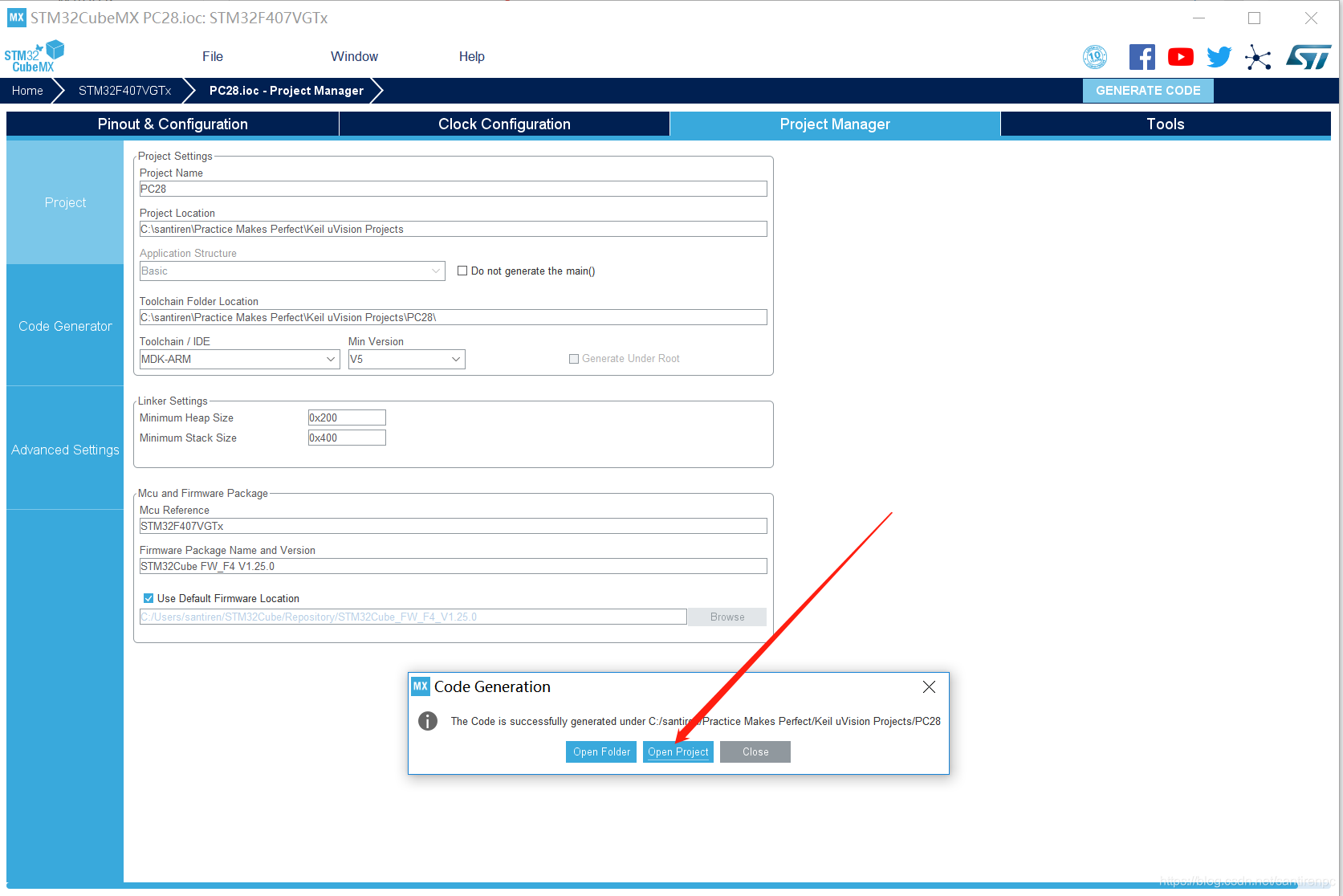 STM32CubeMX Tutorial: From pinout to project C code generation using an MCU of the STM32F4 ...