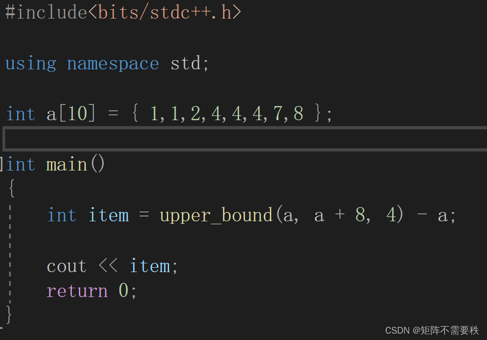 STL upper_bound和lower_bound函数_c stl upperbound-CSDN博客