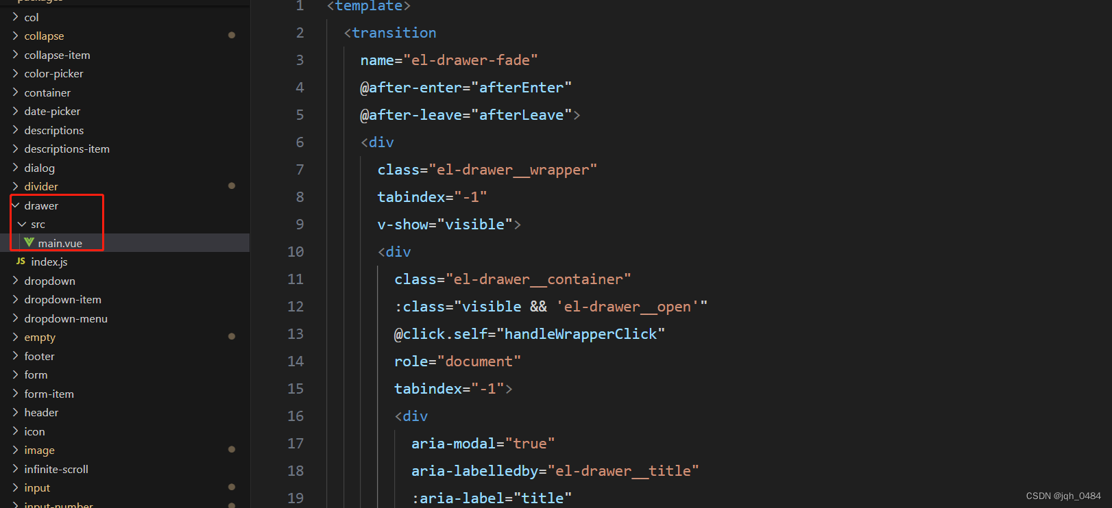 element-ui drawer 组件源码分享_drawer slot-CSDN博客