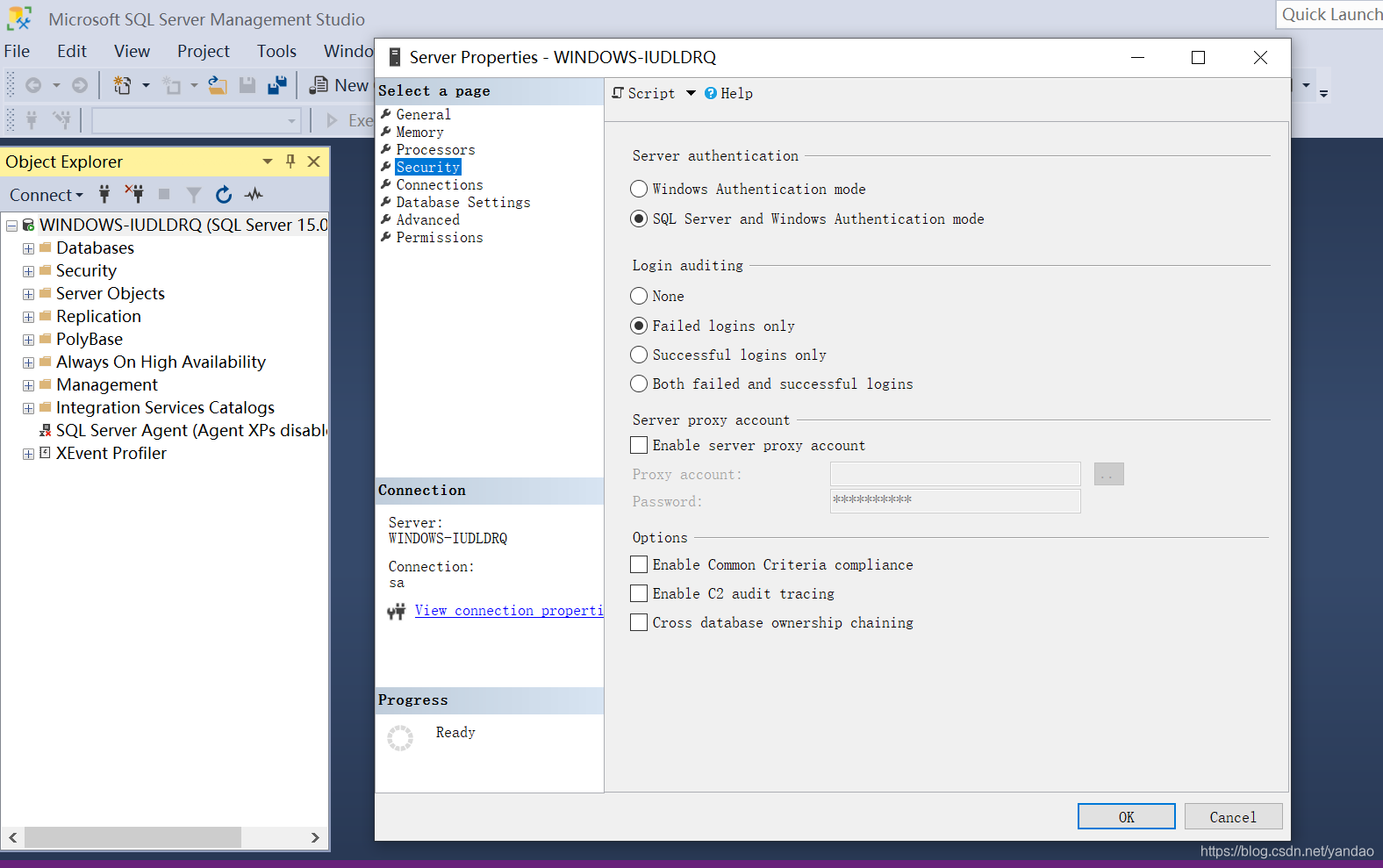 Sql Server登录使用用户名/密码的方式_sqlalchemy sqlserver windows验证的账号密码-CSDN博客