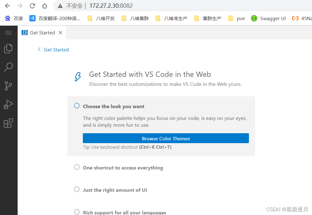 Linux 服务器(centos7)搭建 Web 版 VSCode_vscode服务器版-CSDN博客