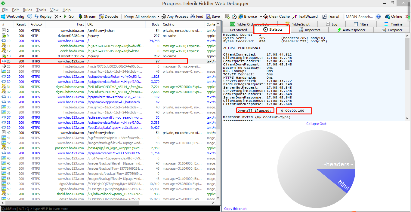 fiddler——web页面简单的性能测试——statistics面板选项-CSDN博客