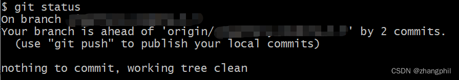 解决git：Your branch is ahead of ‘XXX‘ by X commits-CSDN博客