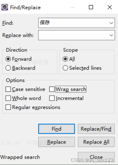 5eclipse的ctrlf快捷键搜索面板全功能详解eclipse Ctrlf Csdn博客 