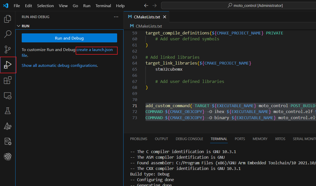 STM32G474 CMAKE VSCODE 开发环境搭建_cmake stm32-CSDN博客