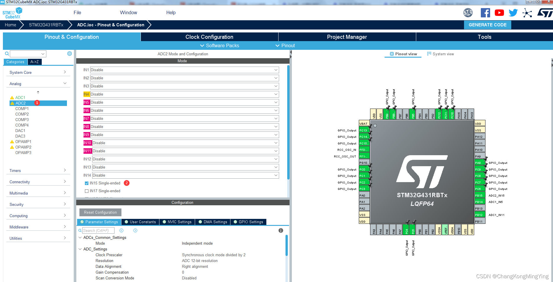 蓝桥杯STM32G431学习之ADC程序设计（三）_stm32g4差分ad代码-CSDN博客