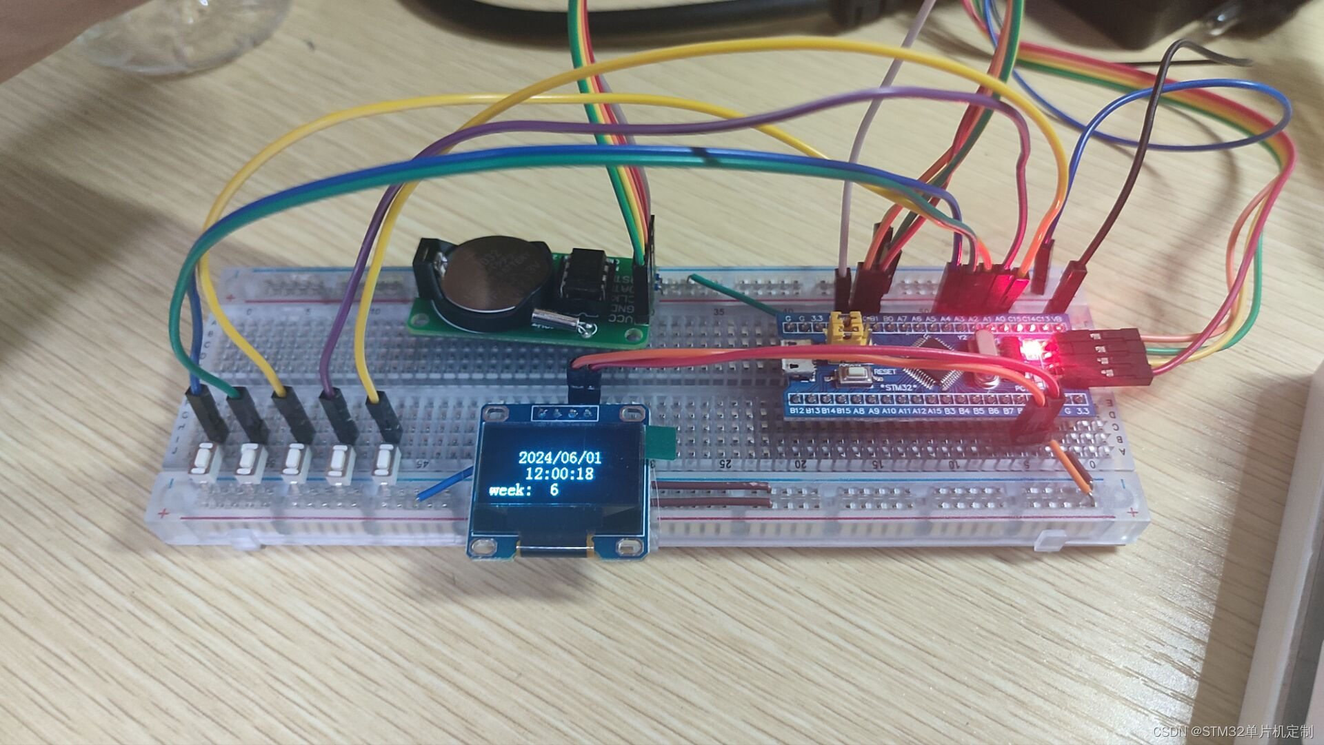 STM32单片机+DS1302时钟模块+OLED屏幕+源代码_stm32 ds1302-CSDN博客