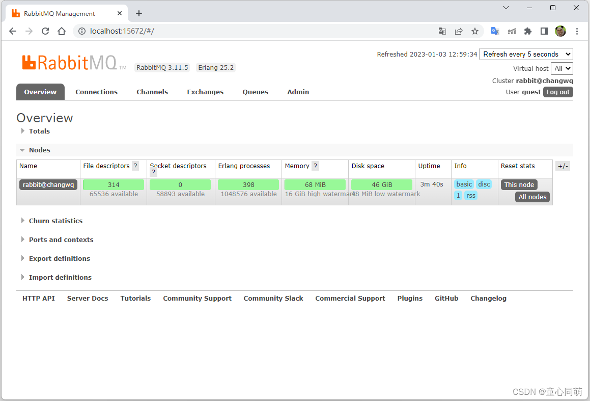 Windows安装RabbitMQ(解压版)_rabbitmq windows 解压版-CSDN博客