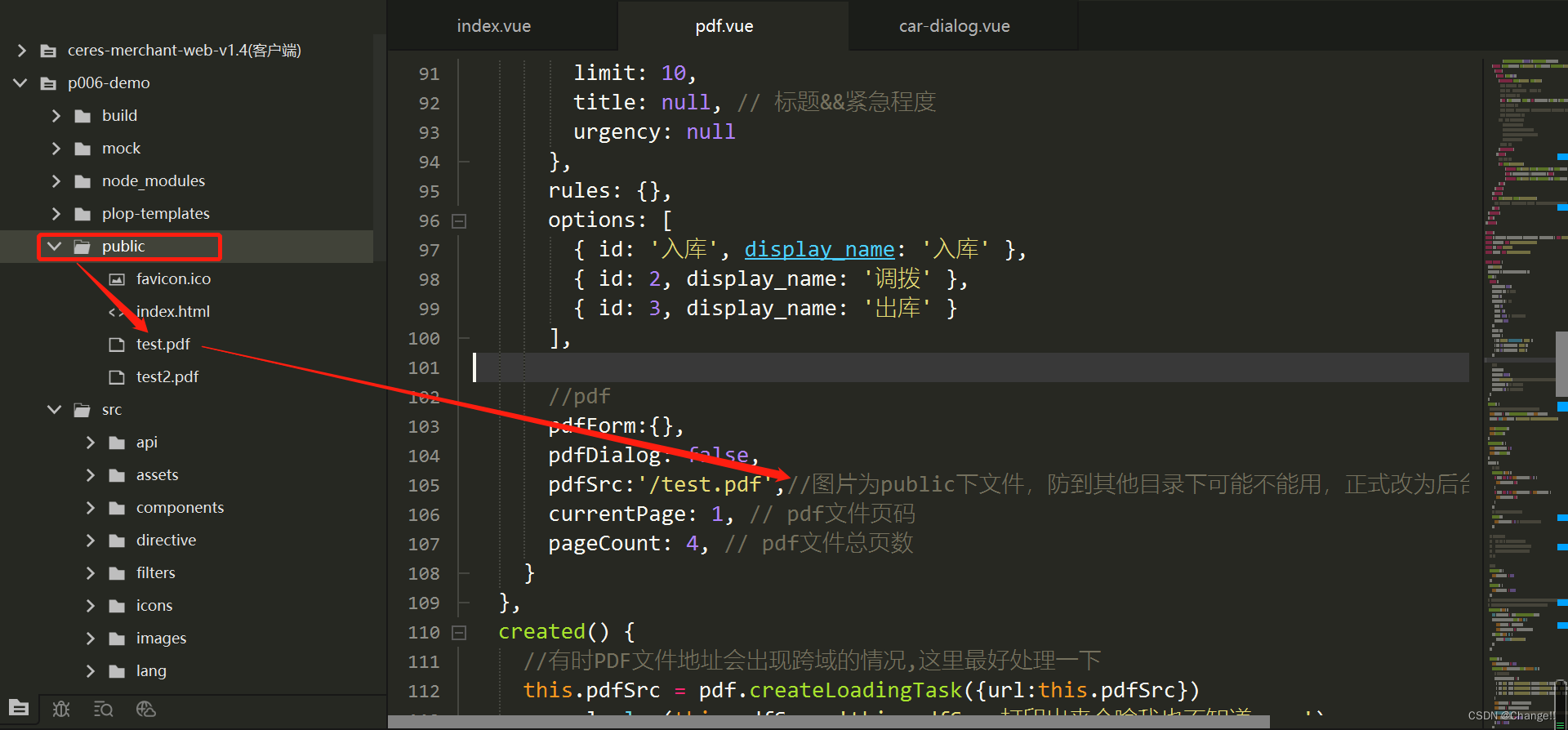 项目中如何使用vue预览pdf文件？（vue-pd的下载以及使用）_vue-pdf预览本地文件-CSDN博客