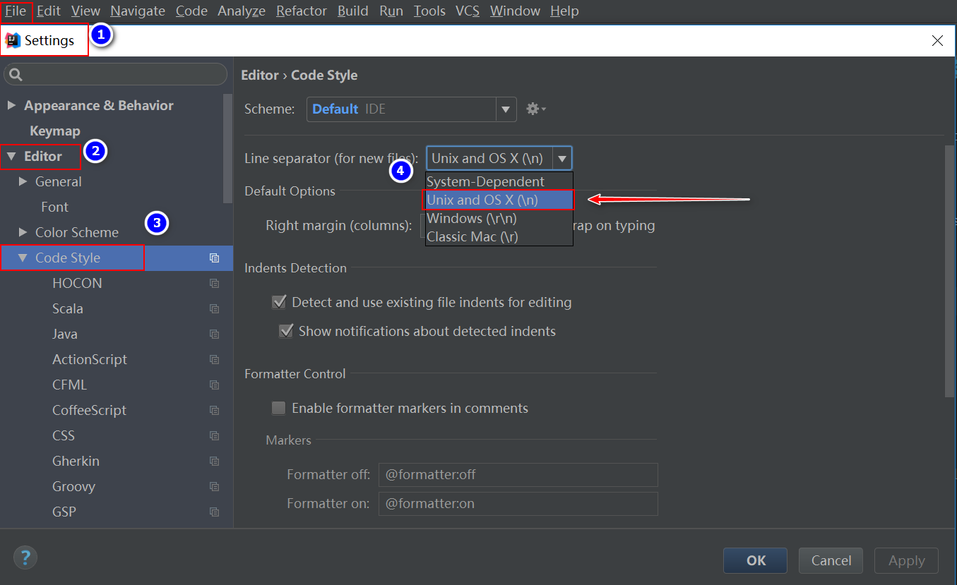IDEA换行CRLF, LF, CR的解释和默认设置-CSDN博客