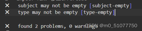 git 报错subject may not be empty [subject-empty]-CSDN博客