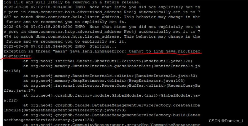 Neo4j Cannot to link java.nio.DirectByteBuffer-CSDN博客