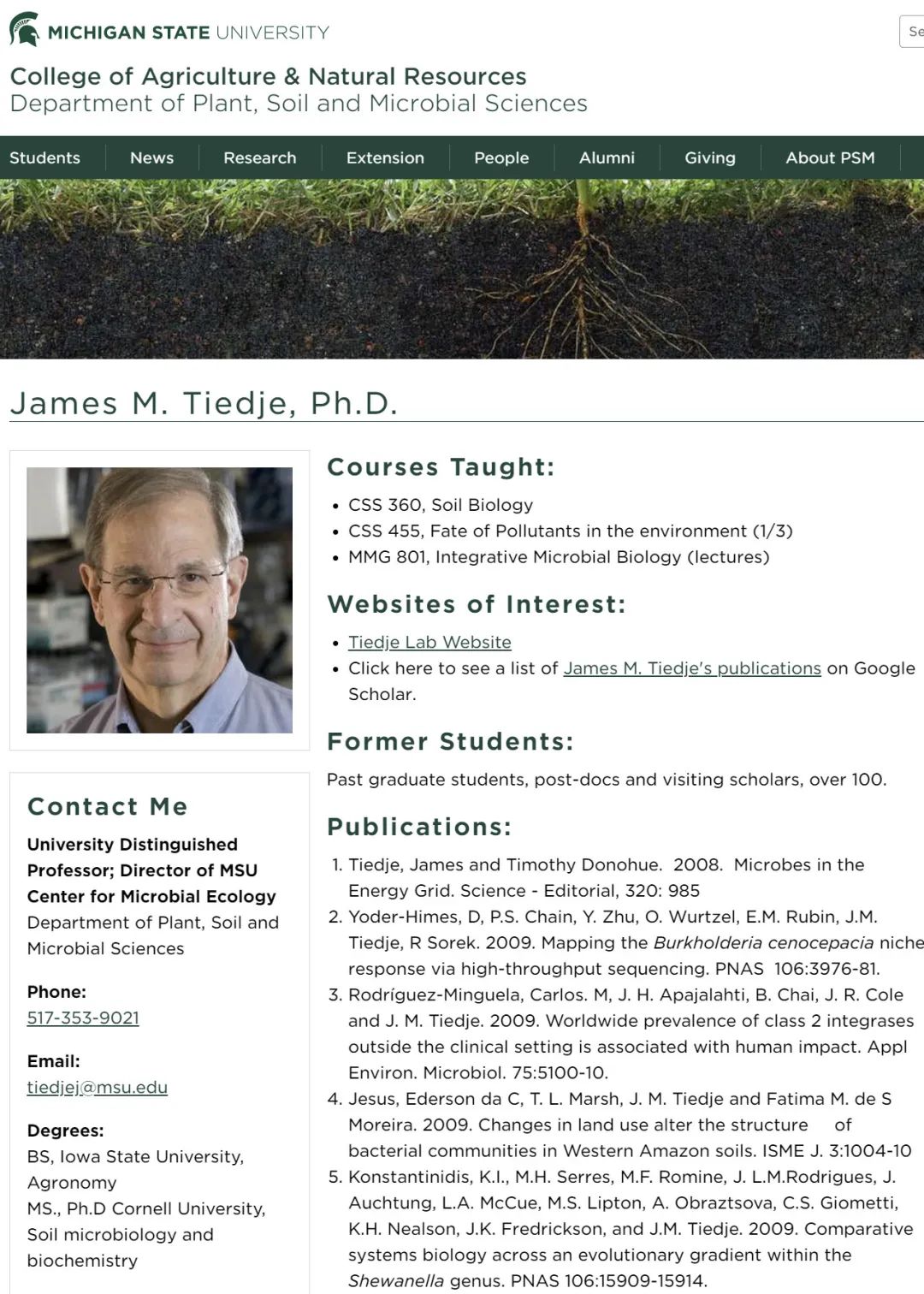 iMeta期刊顾问James M Tiedje当选中国科学院外籍院士-CSDN博客