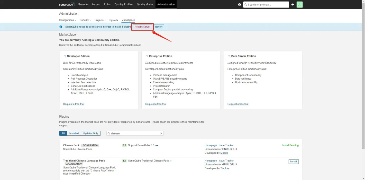 SonarQube安装、汉化及使用_sonarqube汉化-CSDN博客