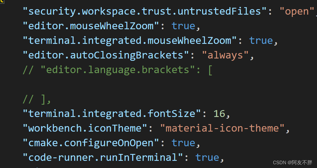 vscode的一些设置_editor.language.brackets-CSDN博客