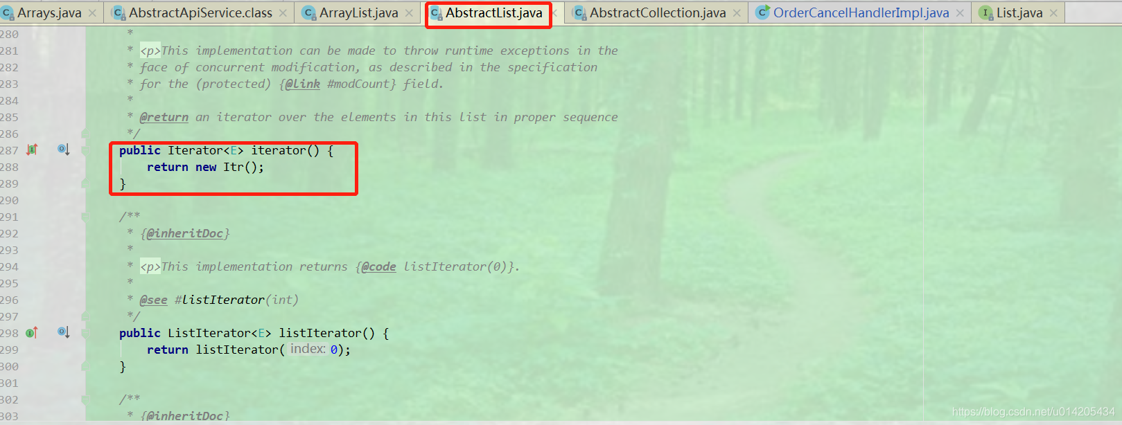 Arrays.asList() 创建实例 之iterator.remove()和 add()方法报错java.lang.UnsupportedOperationException_arrays ...