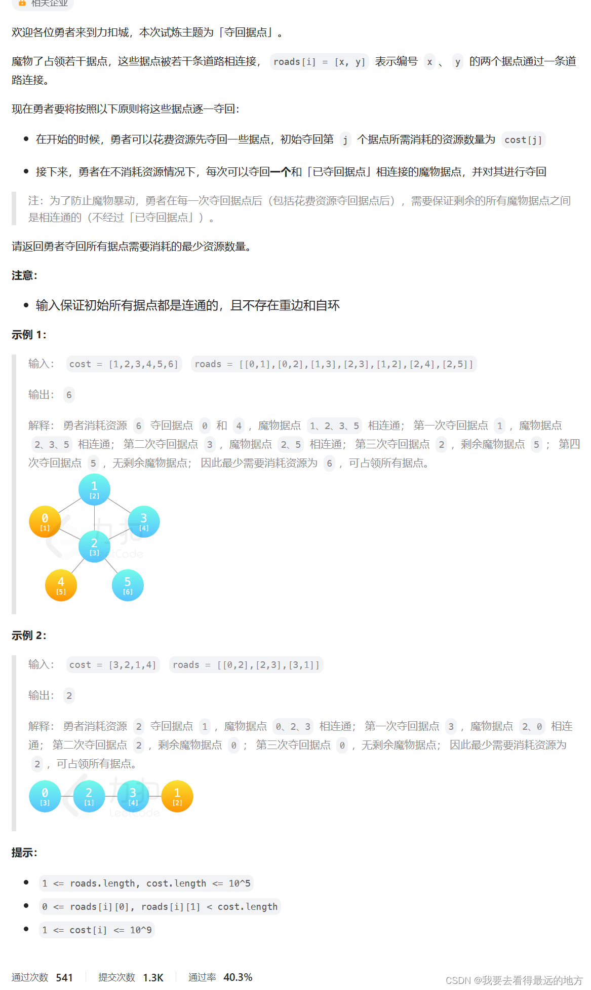 LCP 54夺回据点-CSDN博客