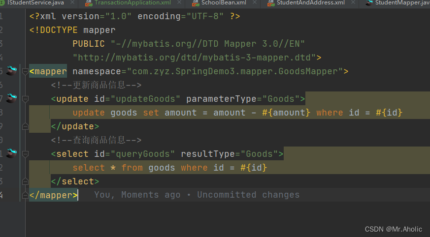 成功解决：文档根元素 “mapper“ 必须匹配 DOCTYPE 根 “null“_文档根元素 "mapper" 必须匹配 doctype 根 "null"。-CSDN博客