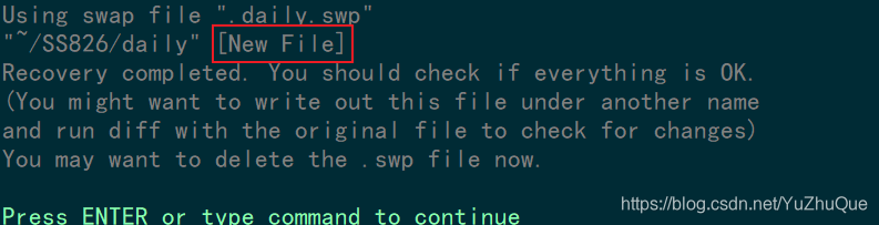 linux 下 使用 .swp文件恢复源文件_.swp文件r恢复-CSDN博客