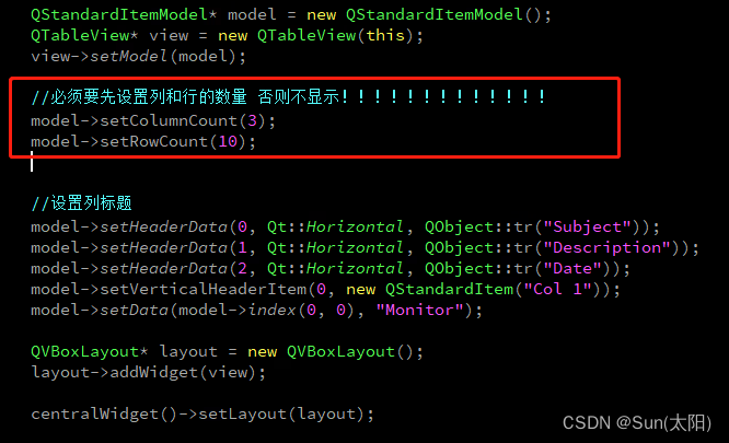 QStandardItemModel与QTableView使用不显示问题_qtableview 不显示-CSDN博客