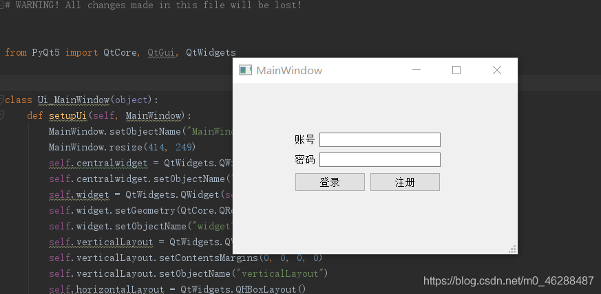 Pyqt5designer制作好界面后无法显示以及显示与designer端不同的解决方案 Pyqt5运行后页面空白 Csdn博客